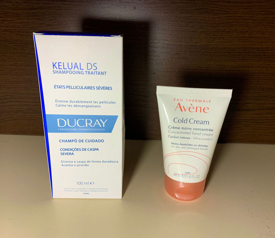 Ducray Kelual šampon + Avene krema za ruke