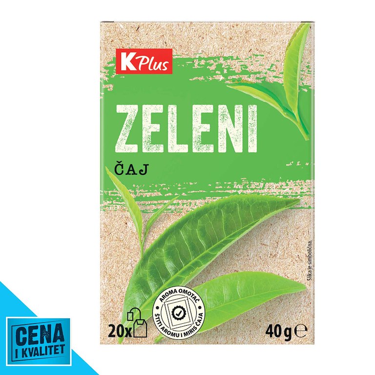 K plus caj zeleni 40g