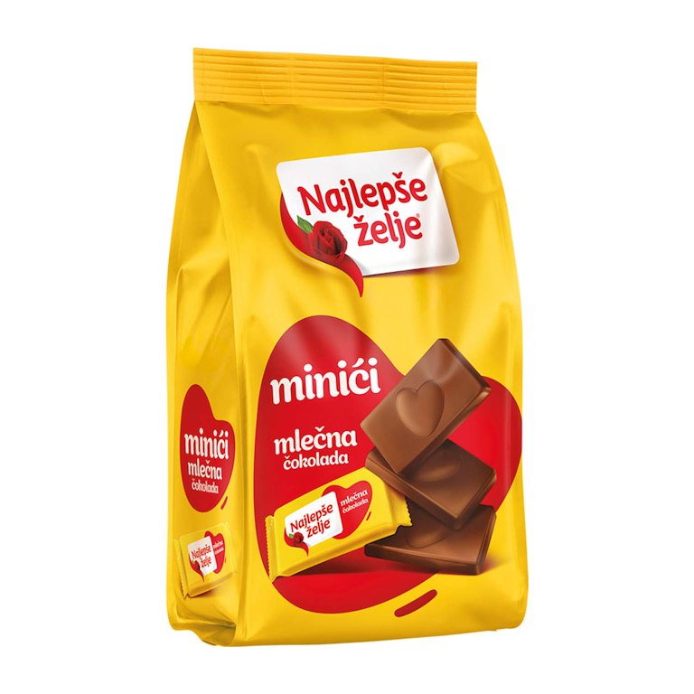 Najlepše želje mini mlecna cokolada 150g