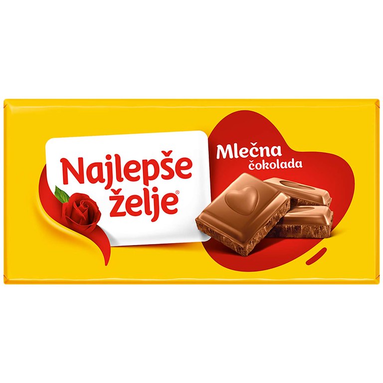 Najlepše želje mlecna cokolada 90g