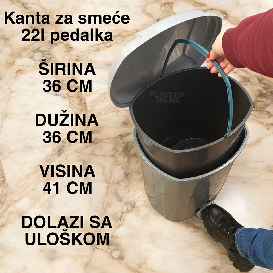 Kanta za smeće 22l Pedalka