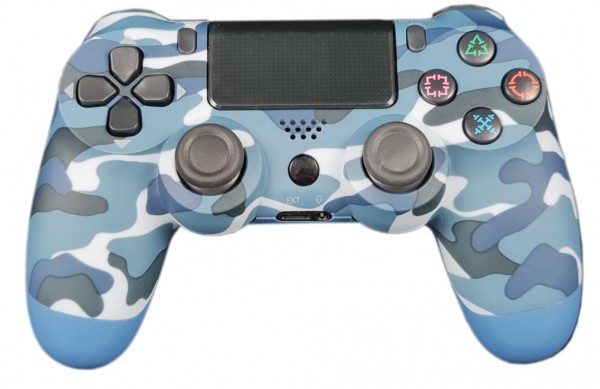 JPD-Wireless-Thrillershock PC/PS4 CAMO BLUE Gembird Bezicni gamepad sa dvostrukom vibracijom v2