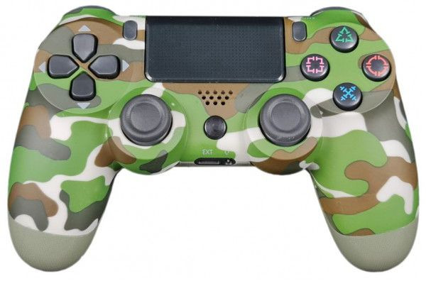 JPD-Wireless-Thrillershock PC/PS4 CAMO GREEN Gembird Bezicni gamepad sa dvostrukom vibracijom v2