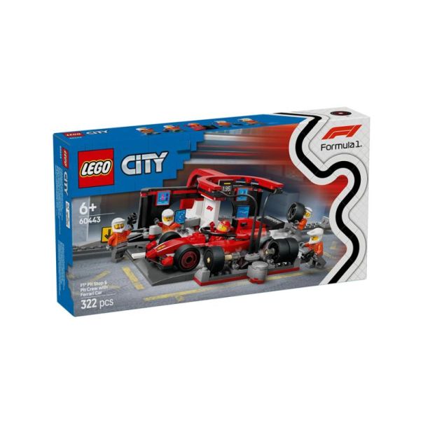 LEGO 60443 F1® pitstop i ekipa sa Ferrari formulom