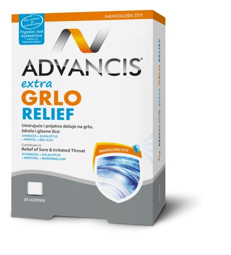 Advancis Extra Grlo Relief 20 lozengi