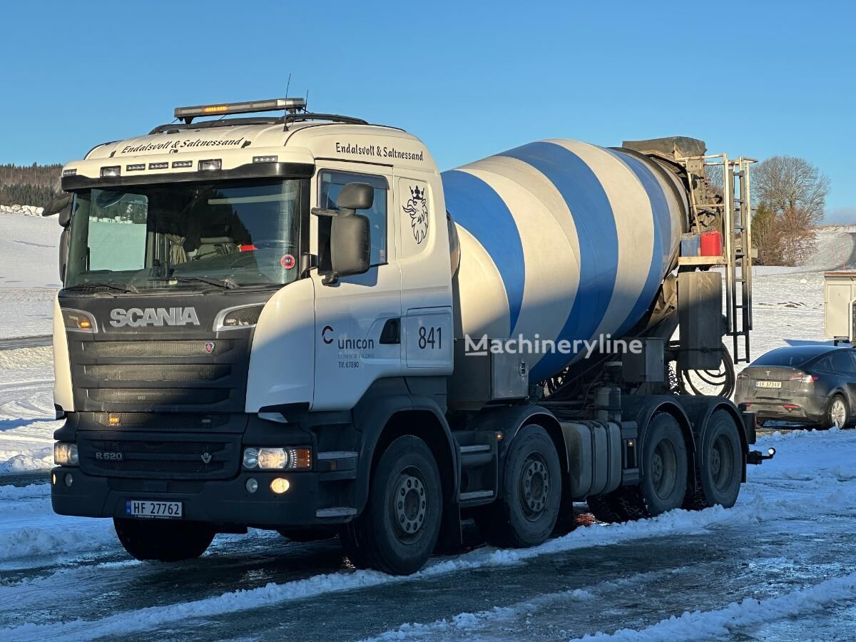 Prodaje se Scania R 520 - Betongbil - Nylig EU- Godkjent 8x4 kamion s mešalicom za beton na aukciji