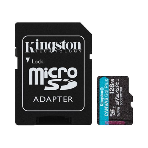 Memorijska kartica Kingston Canvas Go 128 GB 170MB/s 4K sa adapterom SDCG3/128GB (MS)