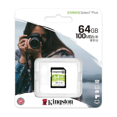 Memorijska kartica Kingston Select Plus SD 64GB SDS2/64GB Class 10 UHS U1 100MB/s (MS)