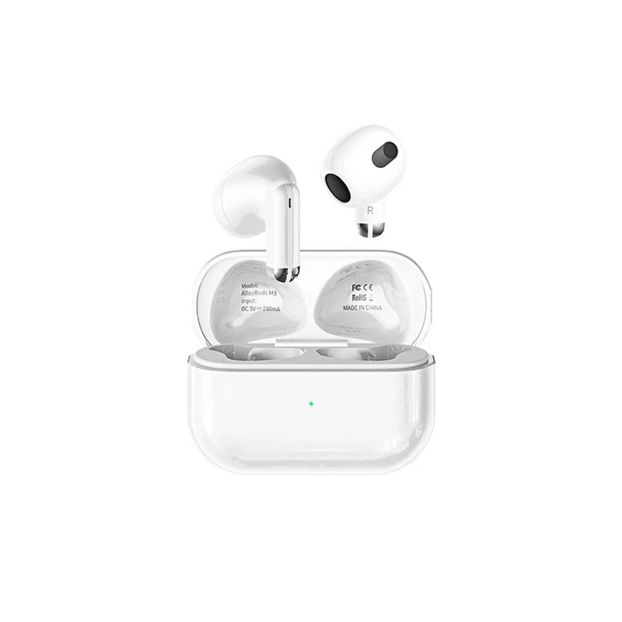 REMAX Zinc Alloy True Wireless Stereo Earbuds White