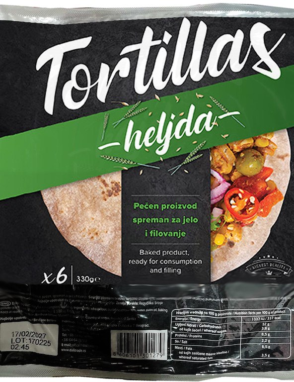 TORTILJA HELJDA 330G