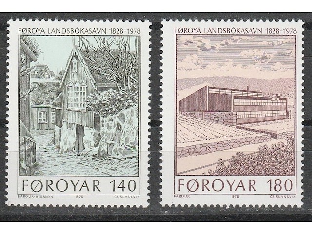 Faroe Islands - 1978 - Architecture - MNH