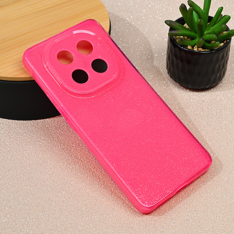 Maska(futrola) Sparkle Dust za Xiaomi Note 14 Pro Plus pink