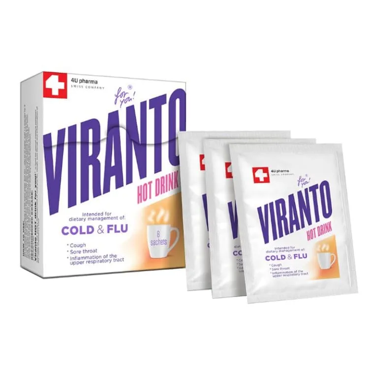 Viranto Hot Drink Cold and Flu 8 kesica