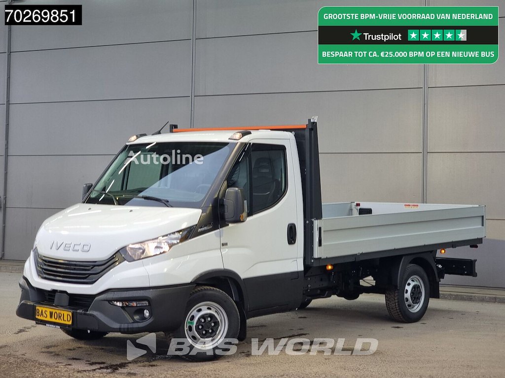 Novi IVECO Daily 35S16 Automaat 160PK Open laadbak 2025 model 3,5t Trekhaak kamion s ravnom platformom < 3.5t