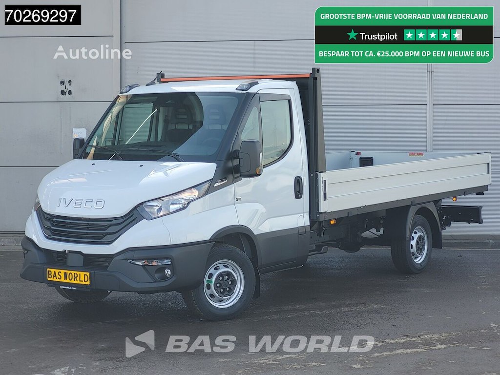 Novi IVECO Daily 35S16 Automaat 160PK Open laadbak 2025 model 3,5t Trekhaak kamion s ravnom platformom < 3.5t