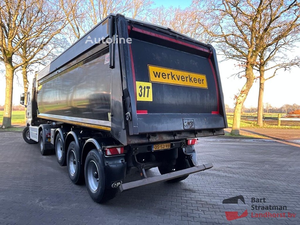 AJK N/A 3 assen 9 Ton Geisoleerde kiptrailer As 1 liftbaar 3 STUKS poluprikolica kipera