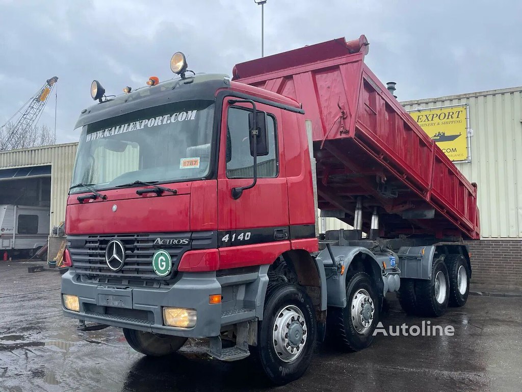 Mercedes-Benz Actros 4140 Kipper 8x8 Manuel Gearbox Big Axle's Full Spring V6 kiper