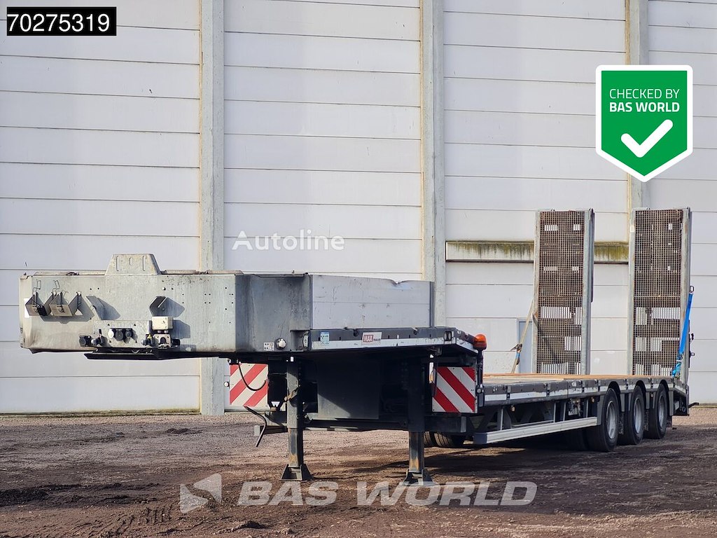 MAX Trailer 3 axles 3xLenkachse Ramps TÜV 07/25 SAF poluprikolica sa niskom platformom