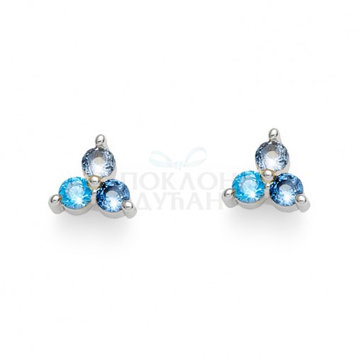 ŽENSKE OLIVER WEBER WISPY BLUE ZIRCON MINDJUŠE SA SWAROVSKI CIRKONIMA