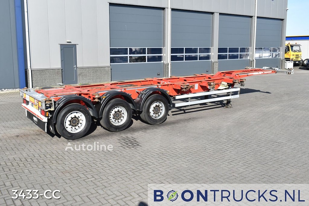 Schmitz Cargobull SCF24 | 2x20-30-40-45ft HC * DISC BRAKES * EXTENDABLE REAR * NL poluprikolica za prevoz kontejnera