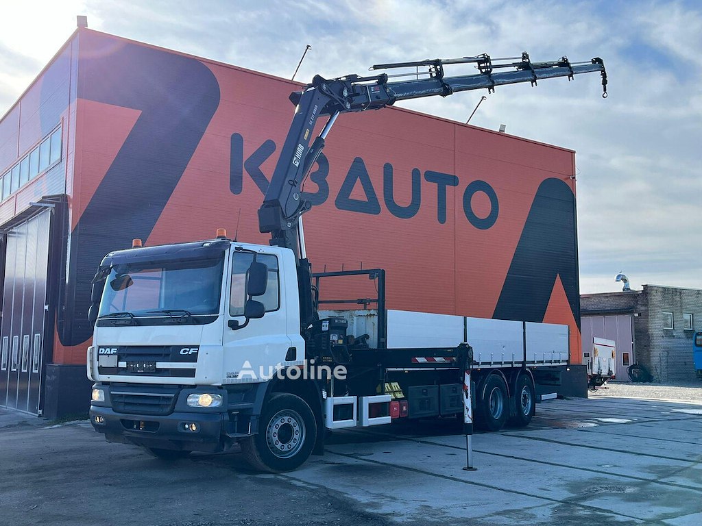 DAF CF 75.360 6x2*4 HIAB XS211 / PLATFORM L=8011 mm kamion s ravnom platformom