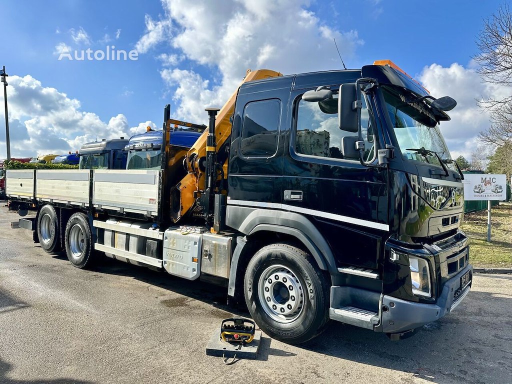 Volvo FMX 370 6x2 PRITSCHE 6M35 + KRAN EFFER 215/6S -*127.000km* - LIF kamion s ravnom platformom