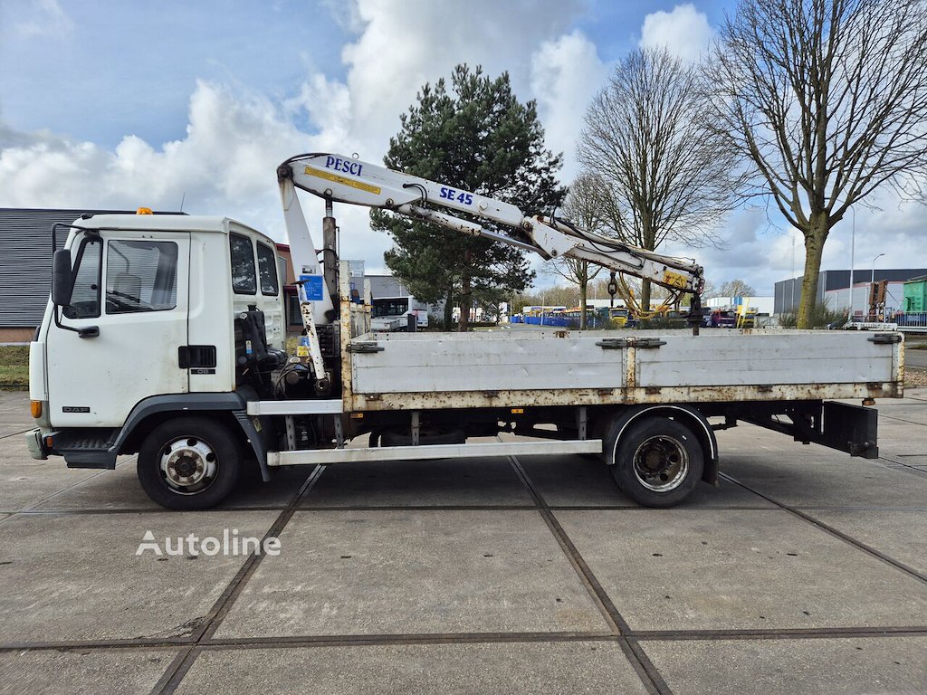 DAF 45.150 TI, With Pesci SE45/2 + Rotator hook! 1st owner ! kamion s ravnom platformom