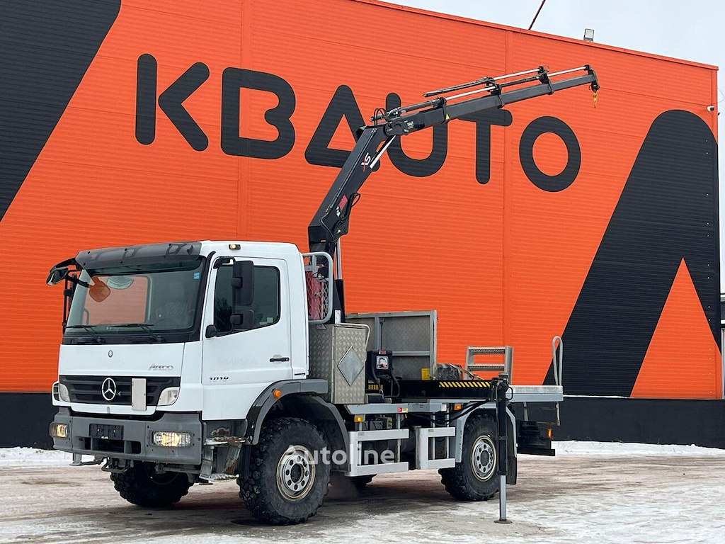 Mercedes-Benz Atego 1018 4x4 Hiab 077 - B3 HiDUO kamion s ravnom platformom