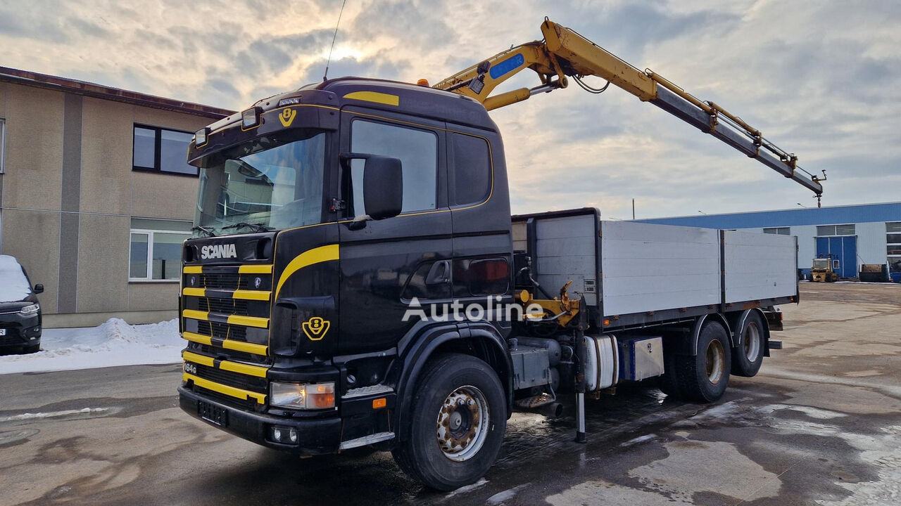 Scania R164 6X2 EFFER 150 full steel kamion s ravnom platformom