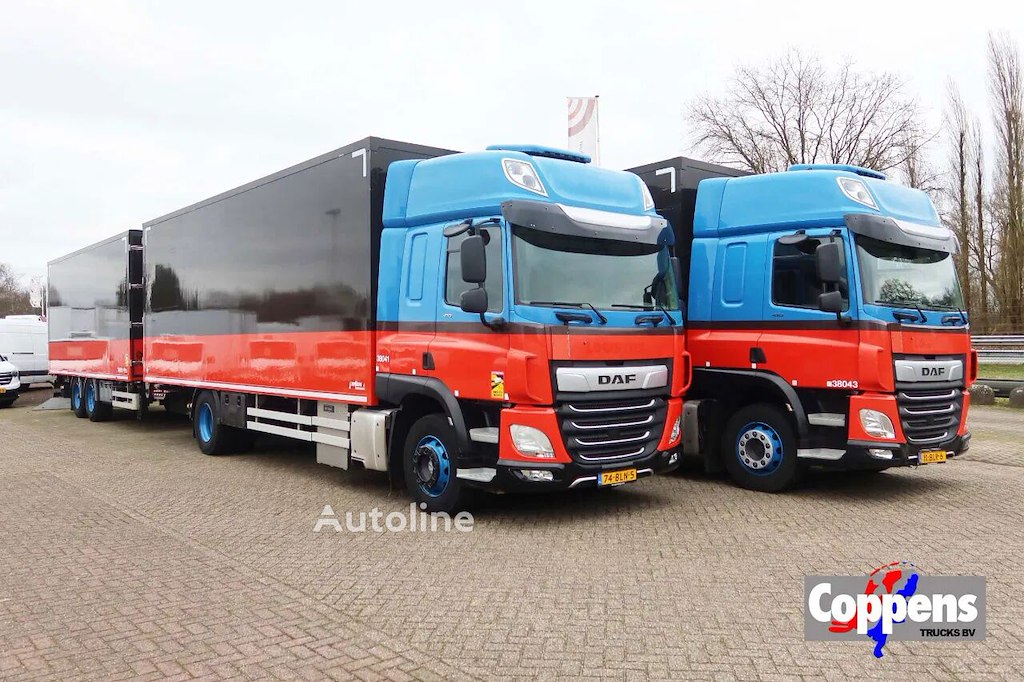 DAF CF 400 Bakwagen+Trailer Dhollandia 2.000 kg. Netto prijs 44.850, kamion furgon