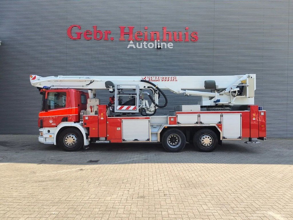 Scania P124-420 6x2 Vema 333 TFL-E Firetruck vatrogasna hidraulična platforma