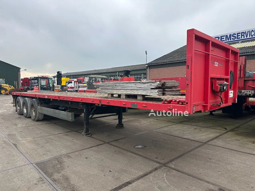 Pacton 3 AXLE BPW WITH ALUMINIUM SIDE BOARDS poluprikolica sa ravnom platformom