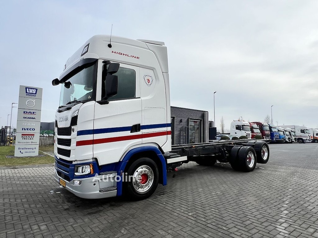 Scania S450 6x2 chassis cabine Retarder / 8.20m / Standclima kamion šasija