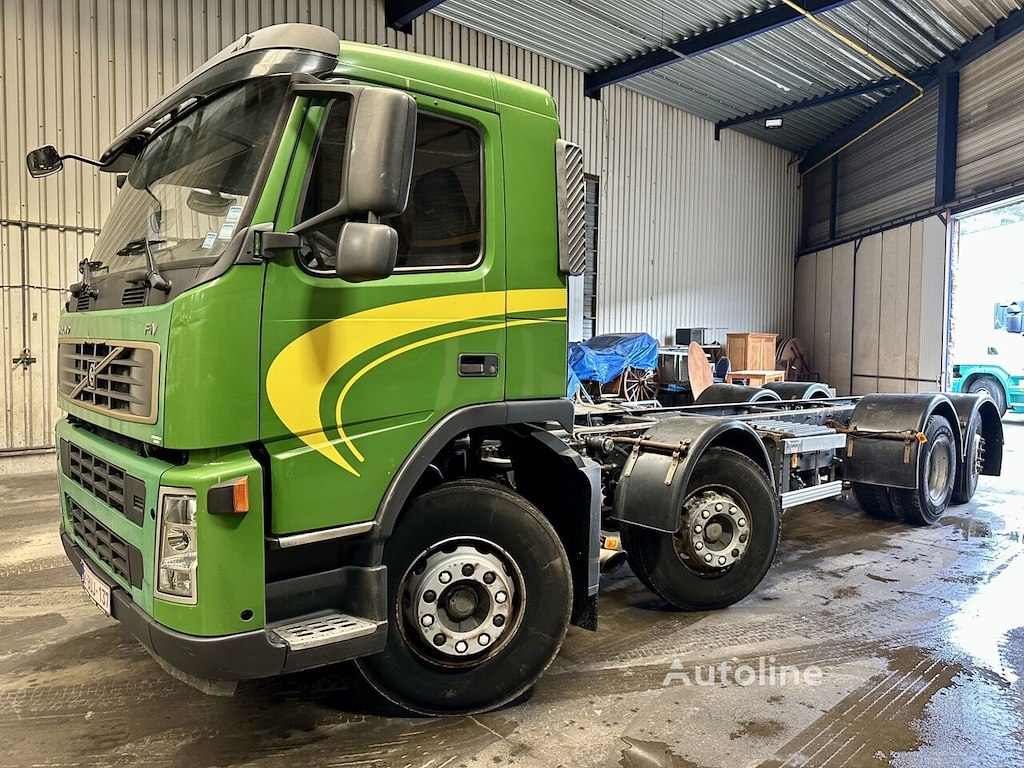 Volvo FM 340 8x2 CHASSIS (7m35) - LIFT+STEERING AXLE - MANUAL GEARBOX kamion šasija