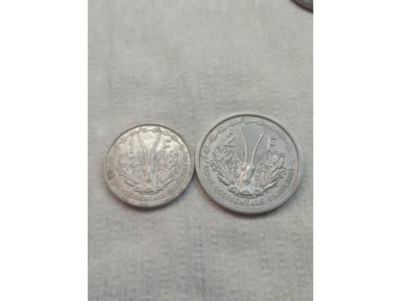 1 -2 francs Zapadna Afrika 1948