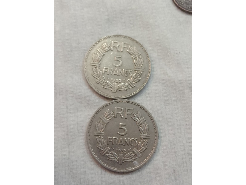 5 francs 1933-35