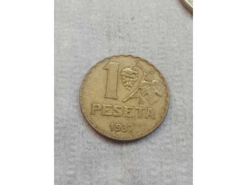 1 peseta 1937