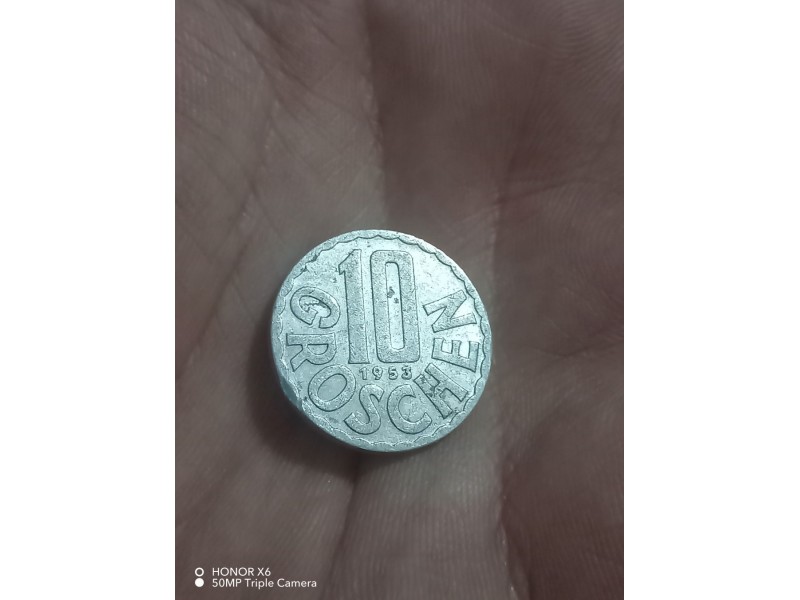 10 groša 1953 Austrije