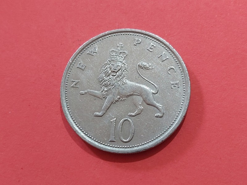 Britanija - 10 pence 1975 god