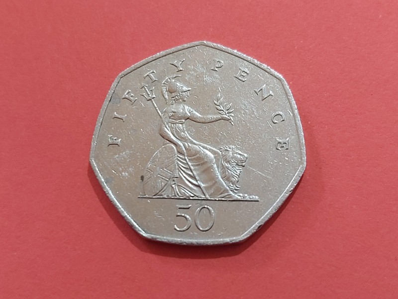 Britanija - 50 pence 2001 god