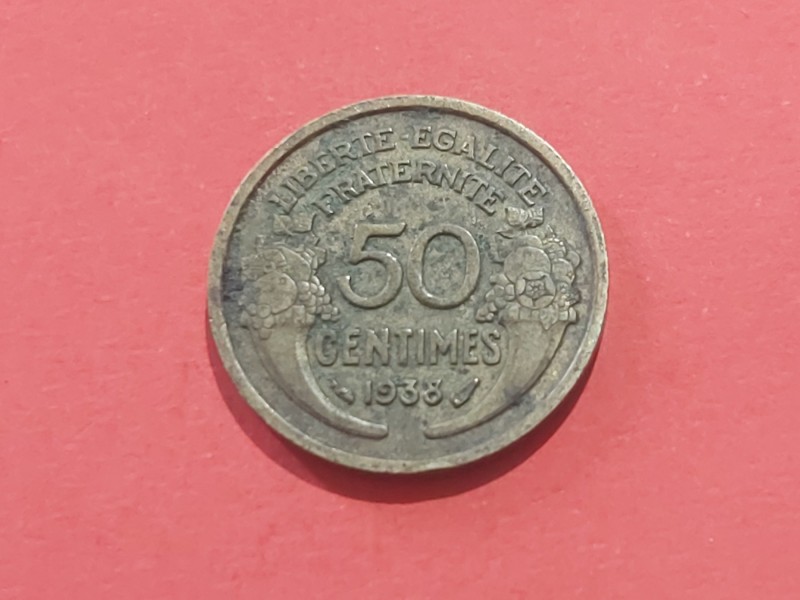 Francuska - 50 centimes 1938 god