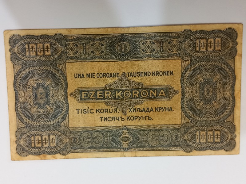 1000 korona 1923.godina Mađarska