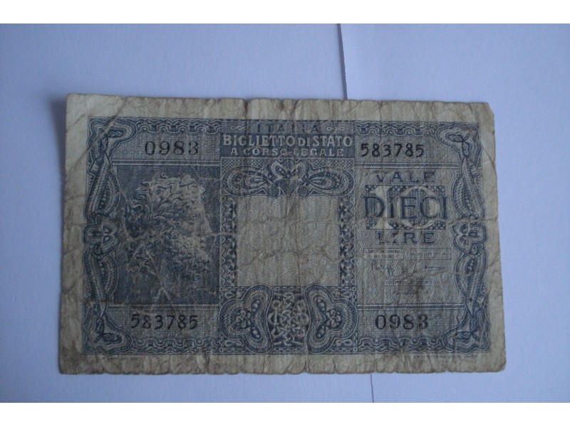 ITALIJA - 10 LIRA - 1935