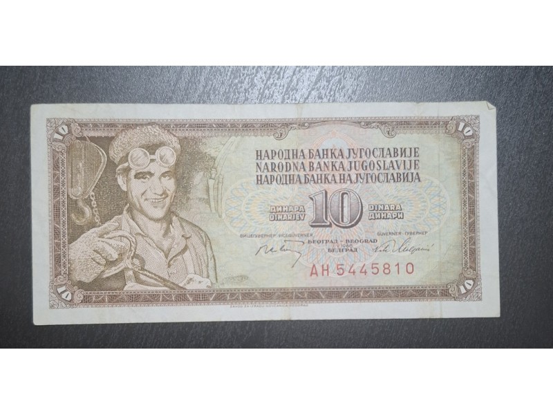 10 dinara 1968