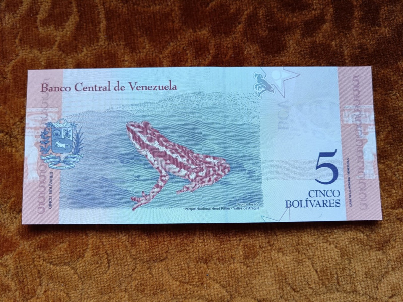 Venecuela 5 Bolivar,2018 god.UNC