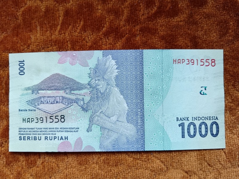 Indonezija 1.000 rupija,2016 god.UNC