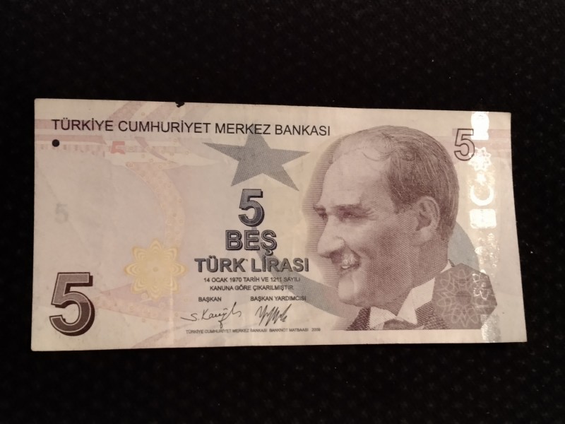 5 lira 2009 turska