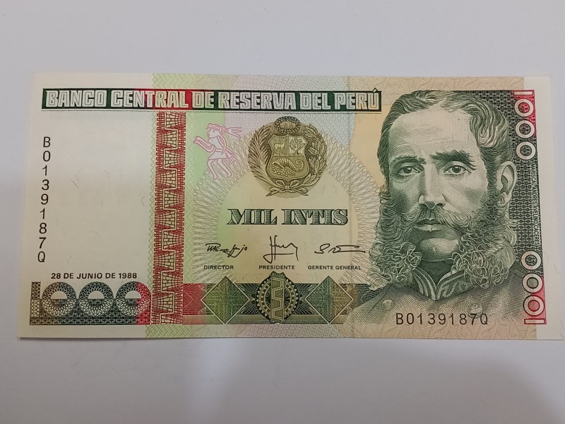 1000 intis 1988godina Peru