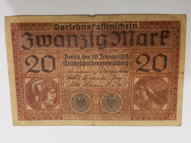 20 mark 1918godina Nemačka