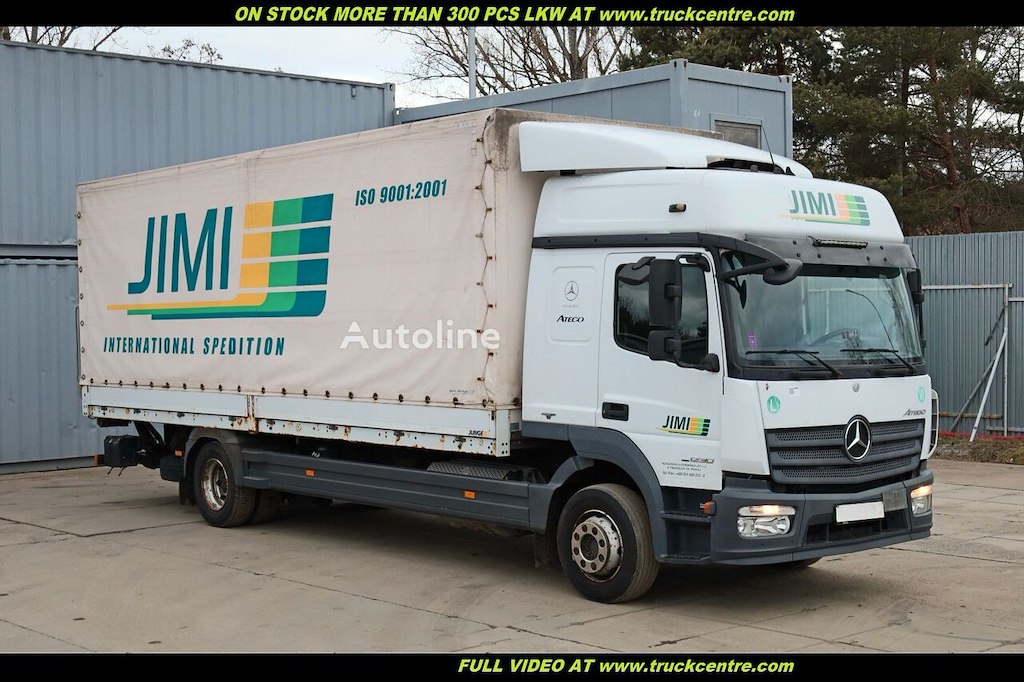 Mercedes-Benz ATEGO 1230, 17 PALLETS, TAIL LIFT DHOLLANDIA kamion s ceradom